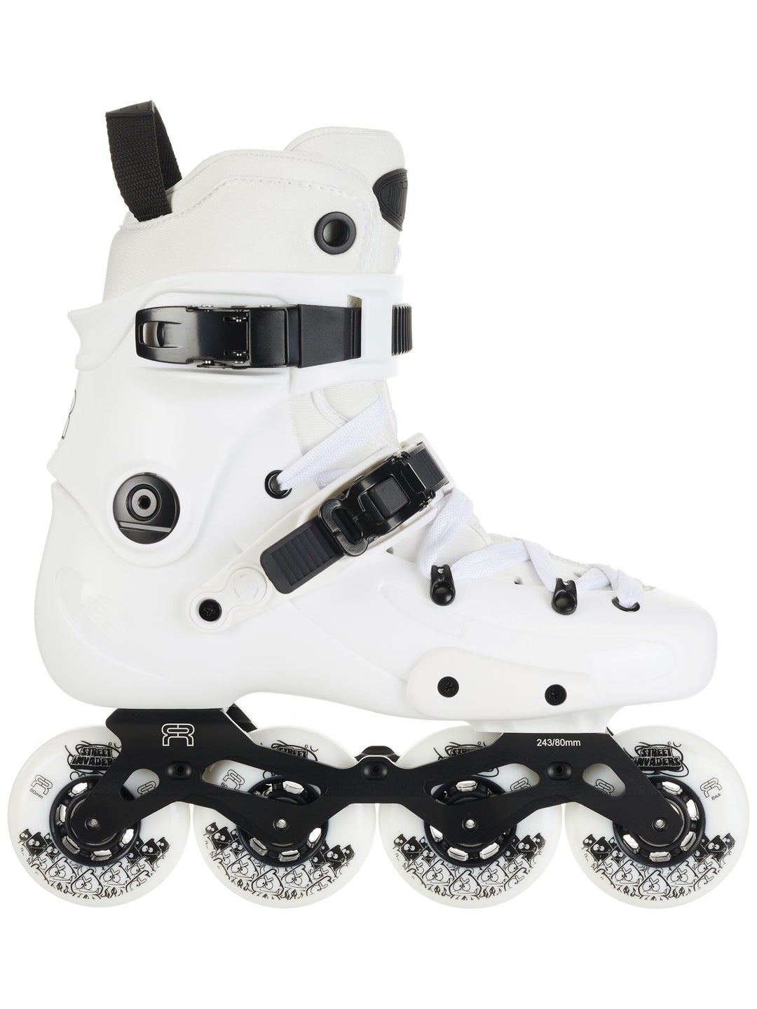 FR Skates FR1 80 Deluxe Intuition Skates - White - Inline Warehouse
