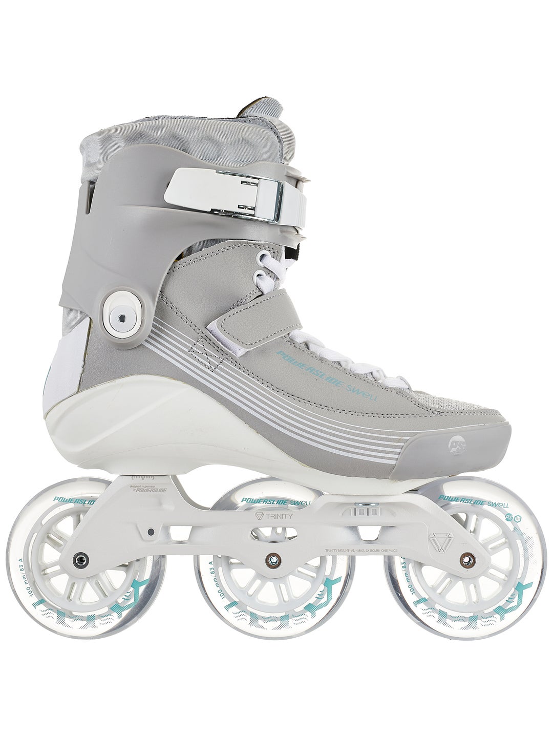 Powerslide Swell 100 3D Adapt Skates - Glacier Lake - Inline Warehouse