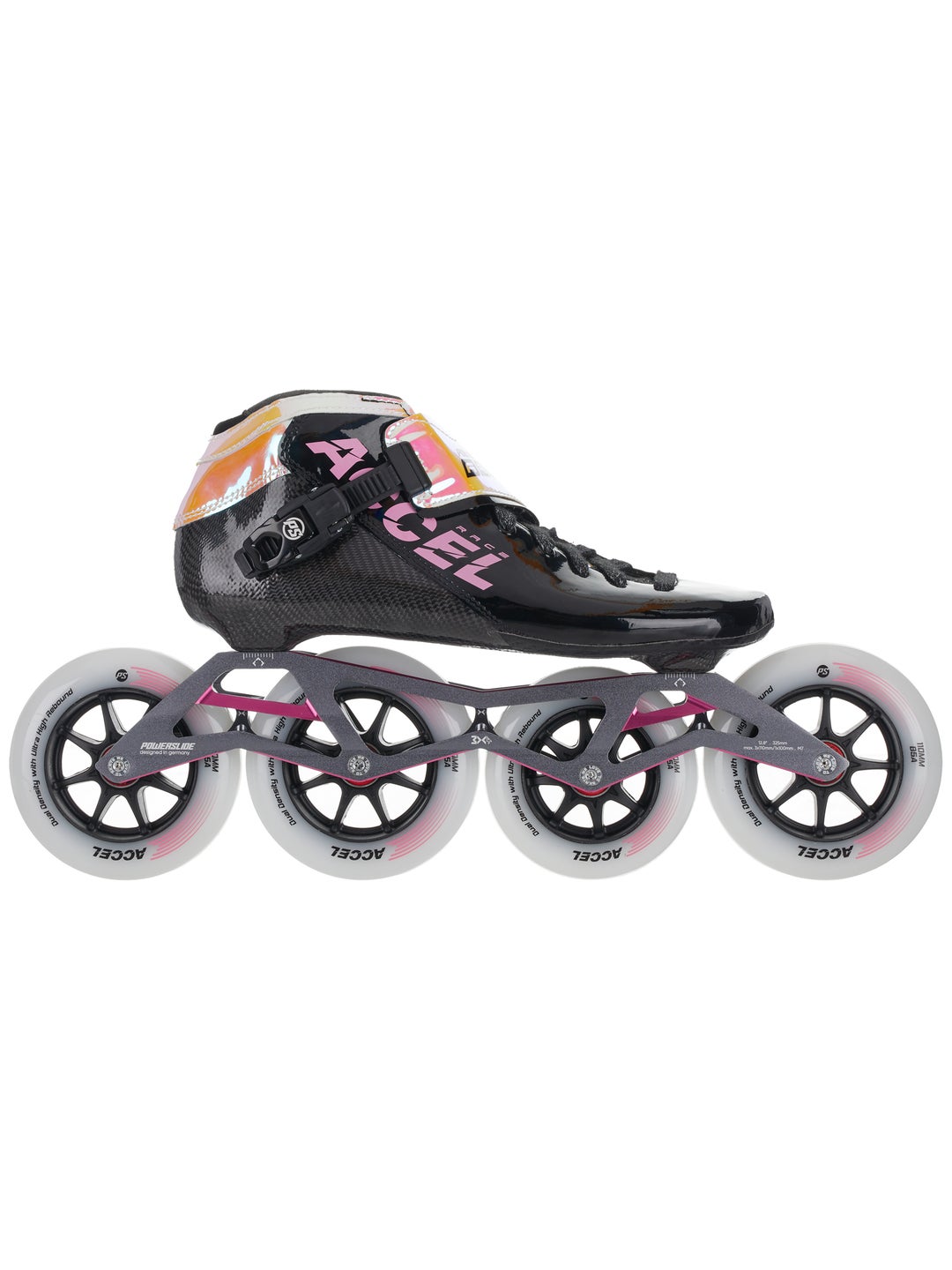 Powerslide Accel 110/100 Race Skates - Pink - Inline Warehouse