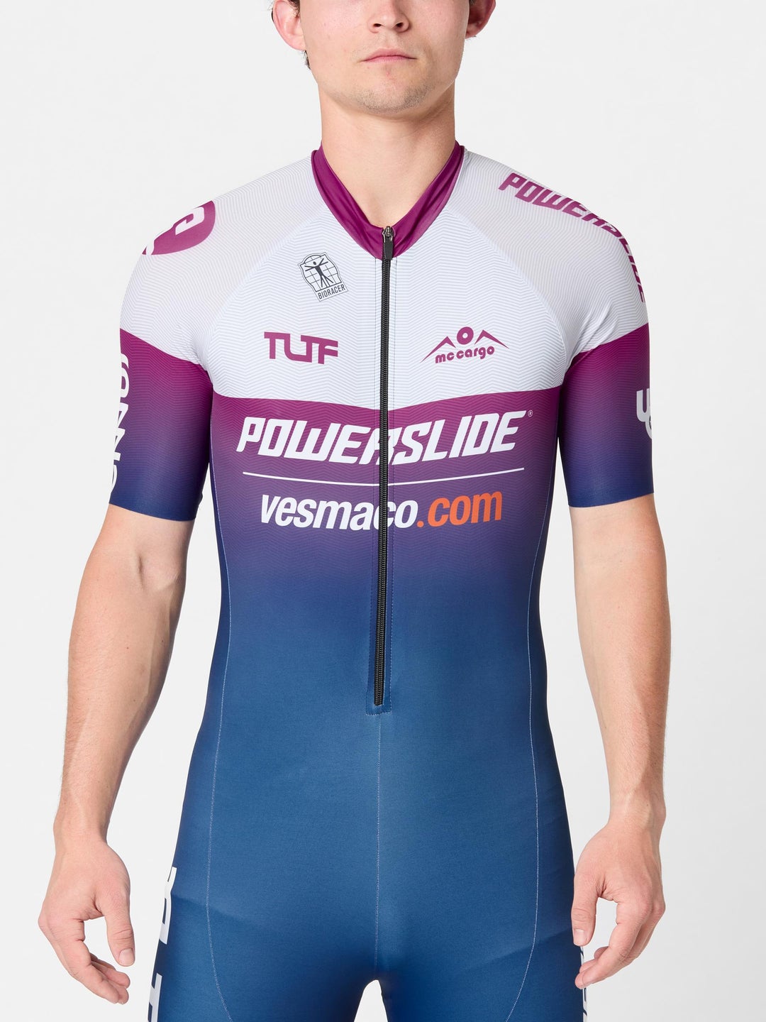 Powerslide Inline Racing Skin Suit Team Pink - Inline Warehouse