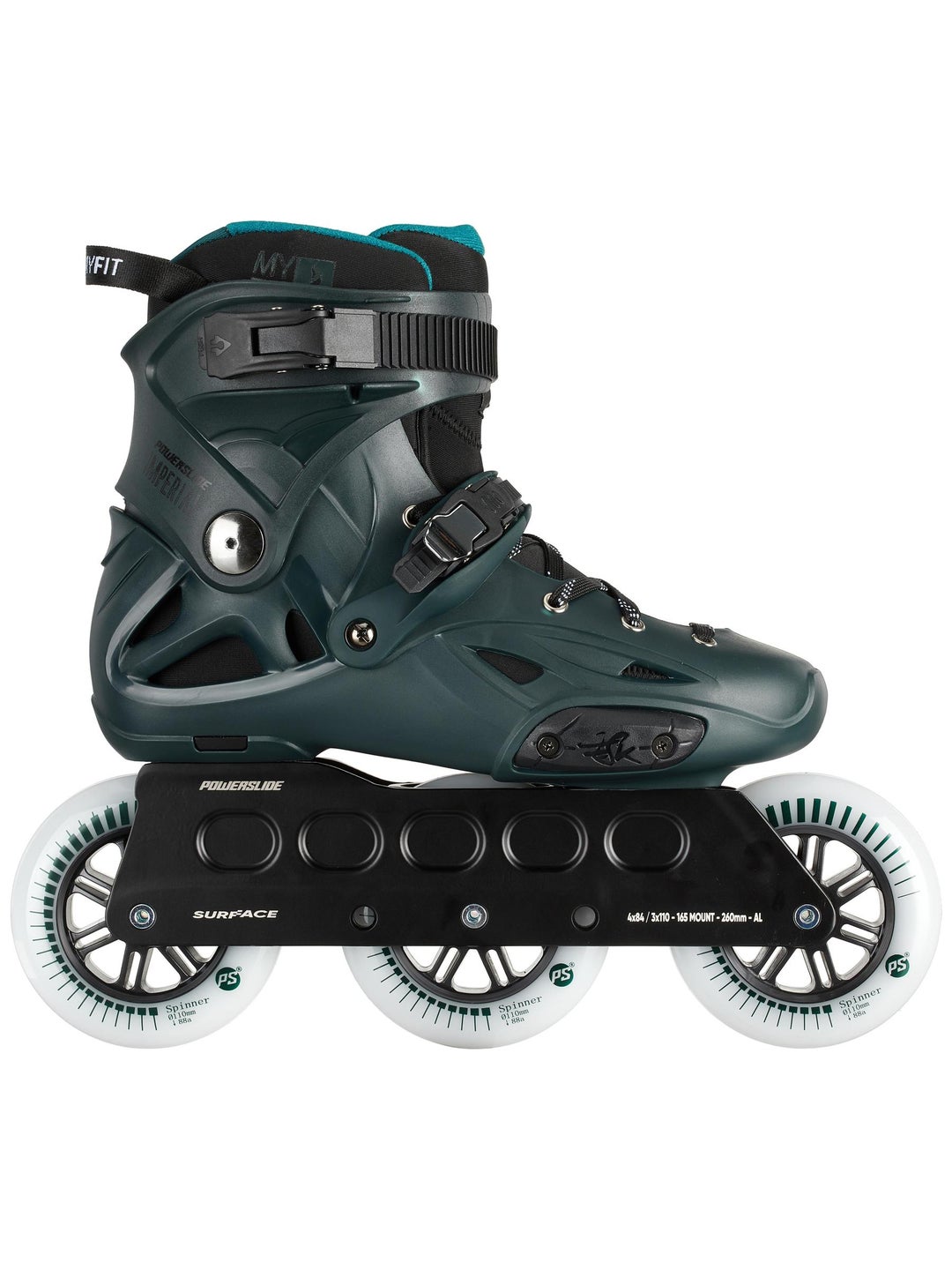 Powerslide Imperial 110 Skates - Darkteal - Inline Warehouse