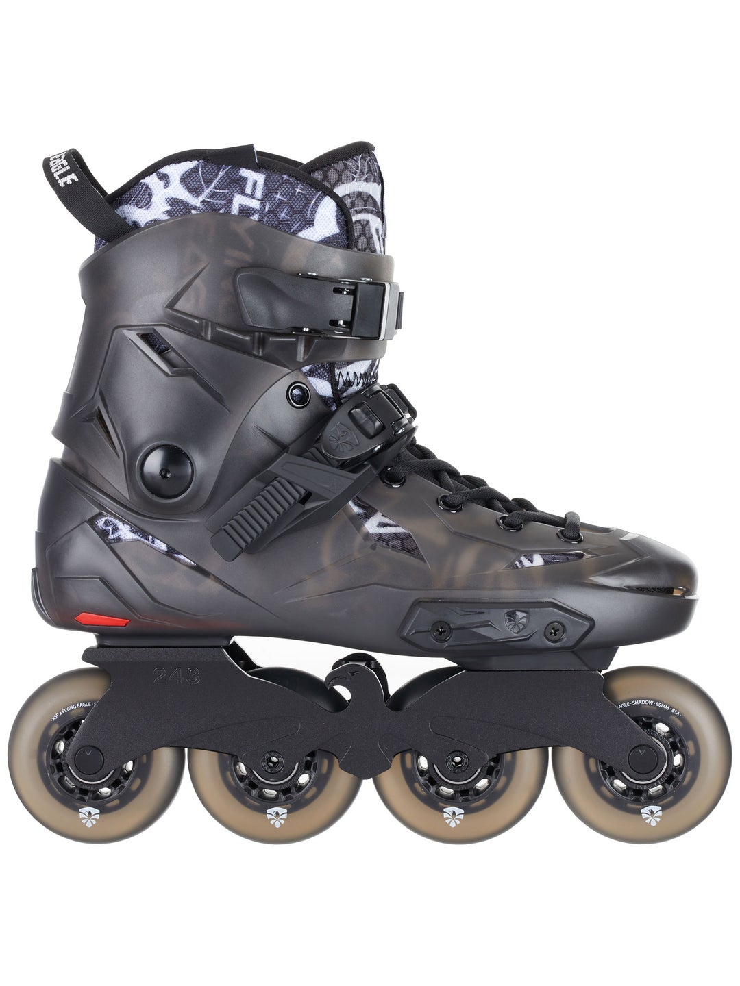 Flying Eagle X5F Shadow Skates - Black/Grey - Inline Warehouse