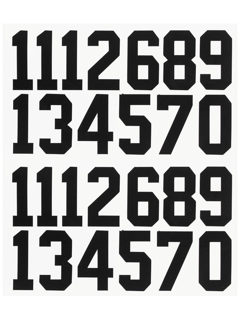 A&R Hockey Player Number Helmet 2" Decals - Ice Warehouse