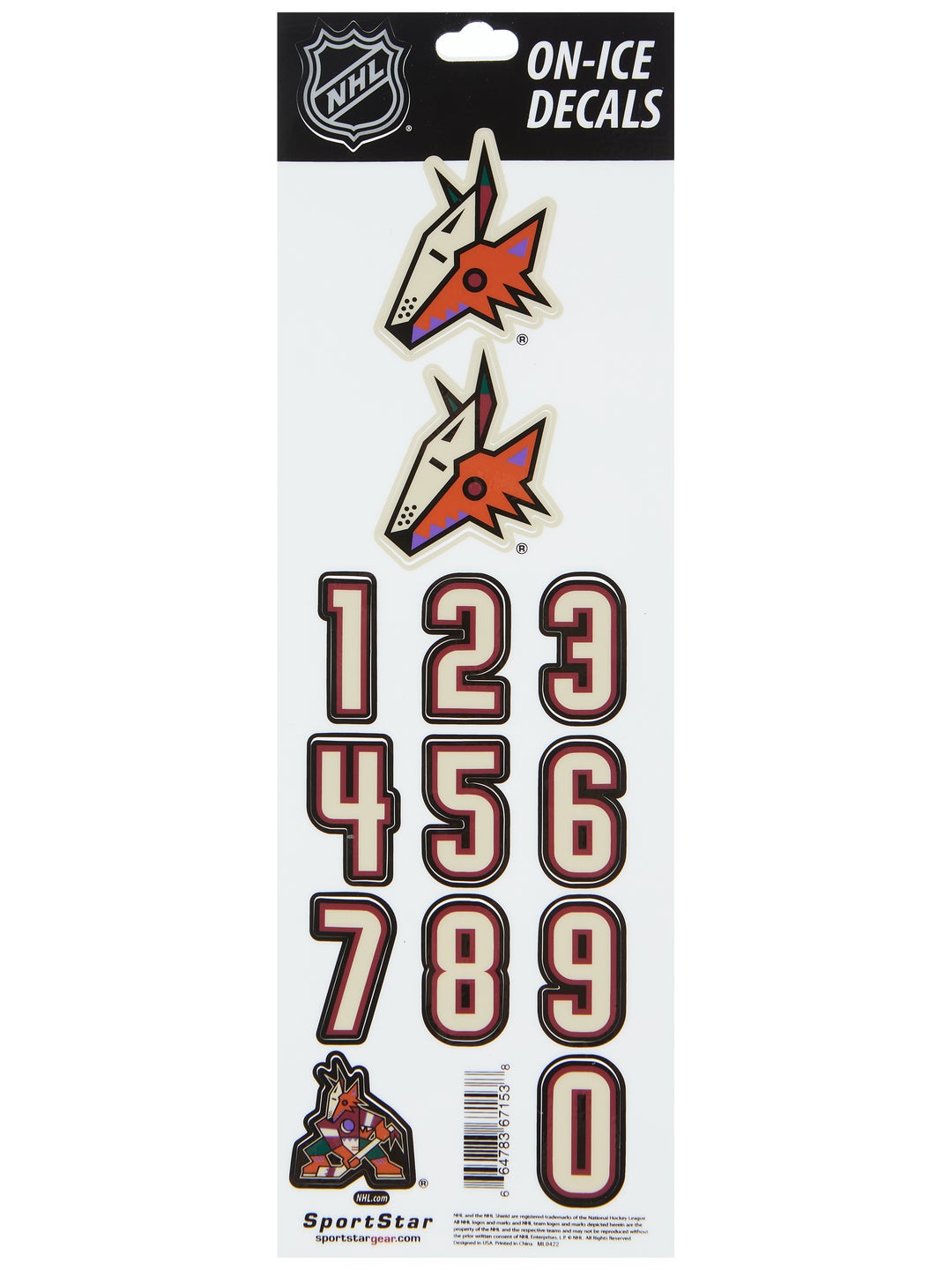 SportStar Official NHL Team Hockey Helmet Decal Sets - Ice Warehouse
